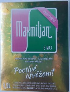 Drink Label: Maxmilian G-Max (Pivovar Maxmilian Kroměříž, Czech ...