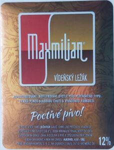 Drink Label: Maxmilian Vidensky Lezak (Pivovar Maxmilian Kroměříž ...