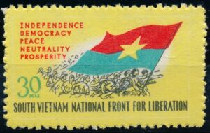 Timbre: Vietcong Flag (Vietcong - Front de Libération Nationale(The 8th ...