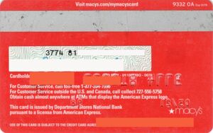 Tarjeta de Banco: Macys AMEX red card (Department Stores National Bank ...