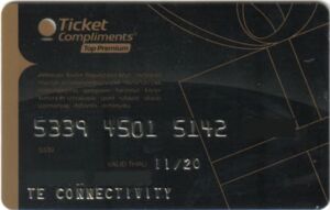Tarjeta de Banco: Ticket Compliments - Top Premium (Edenred, HungríaCol ...