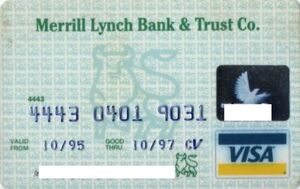 Bank Card: Merrill Lynch Bank & Trust Co. (Merrill Lynch Bank, United ...