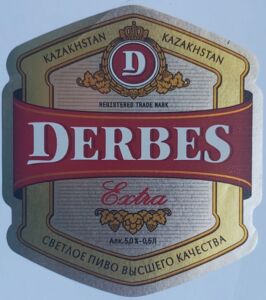 Drink Label: Derbes Extra (TOO Carlsberg Kazakhstan, KazakhstanCol:KZ ...