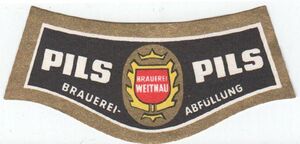Drink Label: Weitnauer Pils (Brauerei Weitnau, Germany, Federal ...