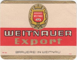 Drink Label: Weitnauer Export (Brauerei Weitnau, Germany, Federal ...