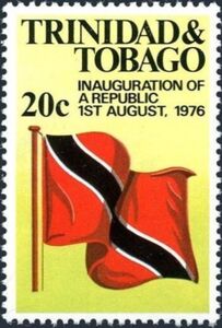 Stamp: National Flag (Trinidad and Tobago(Inauguration of Republic) Mi ...