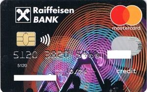 Bank Card: Raiffeisen Bank (Raiffeisen Bank Albania, AlbaniaCol:AL-MC-0007
