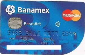 Tarjeta de Banco: B-Smart (Banamex, MéxicoCol:MX-MC-0029.05