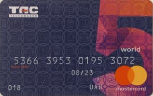 Bank Card: MasterCard World Credit "5" (TAScombank, UkraineCol:UA-MC ...