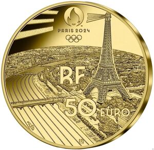 Münze: 50 Euro (Heritage Opera Garnier) (Frankreich(2021~2024 - Olympic ...
