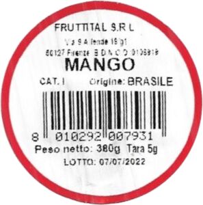 Fruit Sticker: Mango (BrazilCol:BR-FR-00525