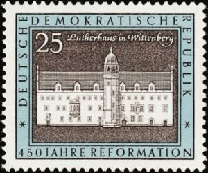 Stamp: Luther House in Wittenberg (Germany, Democratic Republic (DDR ...