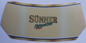 Drink Label: Sunner Hefeweizen Naturtrub (Familienbrauerei Gebr. Sünner ...