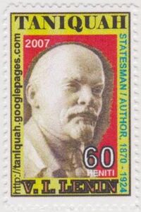Stamp: Vladimir Lenin (1870-1924) (New Zealand: Cinderella Stamps(Taniquah) Col:NZ-TA 2007-04/2