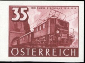 Stamp: Electric Bo-Bo passenger train locomotive BR 1170.2 (1935 ...