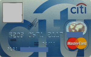 Bank Card: Citi (Citibank, RussiaCol:RU-MC-0208.04