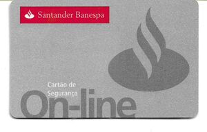 Bank Card: Carta de seguranca (Banco Santander, BrazilCol:BR-GM-0105
