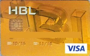 Bank Card: HBL Visa Chip (Habib Bank Ltd,, PakistanCol:PK-VI-0034