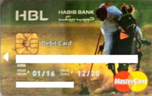 Bank Card: HBL Mastercard (Habib Bank Ltd,, PakistanCol:PK-MC-0011