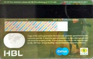 Bank Card: HBL Mastercard (Habib Bank Ltd,, PakistanCol:PK-MC-0011