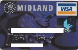 Bank Card: Midland (Midland Bank, United Kingdom of Great Britain ...