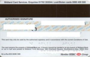 Bank Card: Midland (Midland Bank, United Kingdom of Great Britain ...