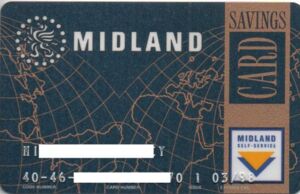 Bank Card: Midland Savings Cards (Midland Bank, United Kingdom of Great ...