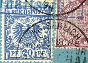 Selo: Imperial eagle in a circle (China - Postos Correios Alemães ...