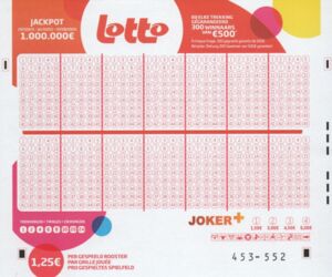 Lottery Ticket: Lotto (Loterie Nationale/Nationale Loterij (Belgium ...