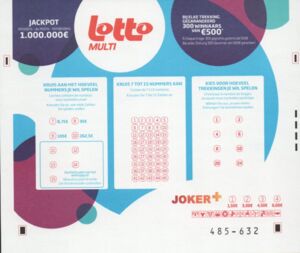 Lottery Ticket: Lotto MULTI (Loterie Nationale/Nationale Loterij ...