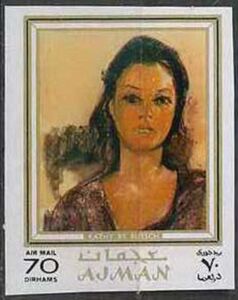 Stamp: Kathy (Ajman(Paintings by Alexander Rutsch (1930-1998)) Mi:AJ ...