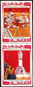 Stamp: After Landing... - Mars Landing Module... (Ajman(Project Mars ...
