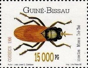 Stamp: Tsetse fly (Guinea-Bissau(Insects (1996)) Mi:GW 1242 📮