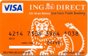 Bank Card: Ing Direct (Banco Ing Direct, SpainCol:ES-VI-0227.03