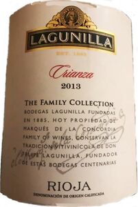 Drink Label: Lagunilla Crianza Rioja - Family Col (Marqués de la ...