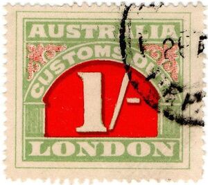 Stamp: Customs Duty - London (Australia: Revenue Stamps(Customs Duty ...