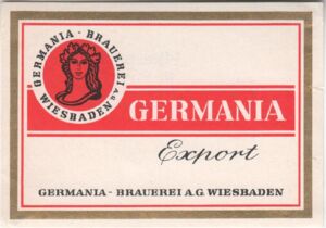 Drink Label: Germania Export (Germania Brauerei, Wiesbaden, Germany ...