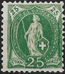 Stamp: Standing Helvetia (Switzerland(Standing Helvetia) Mi:CH 59YCa,Sn ...