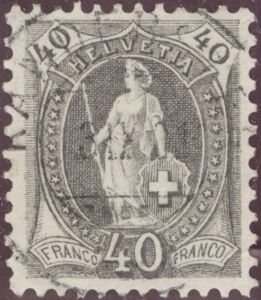Stamp: Standing Helvetia (Switzerland(Standing Helvetia) Mi:CH 61YCc