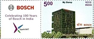 Stamp: Bosch India, 50th Anniversary (India(MyStamps 2022) Mi:IN 3806Zf ...
