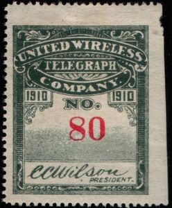 Stamp: Frank - dated 1910 (United States of America(United Wireless ...