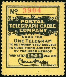 Stamp: Frank - dated 1909 (error) (United States of America(Postal ...