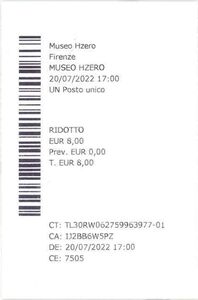 Admission Ticket: H ZERO - Model Railway Museum - Ridotto (over 65 ...