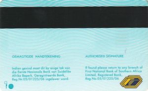 Bank Card: Student (First National Bank, South AfricaCol:ZA-GM-0002.02