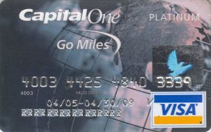 Bank Card: Go Miles - Platinum (Capital One, United States of ...