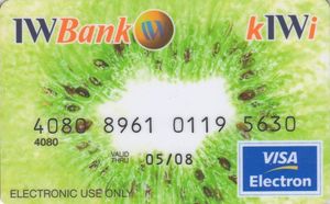 Tarjeta de Banco: Kiwi (Iw Bank, ItaliaCol:IT-VE-0009