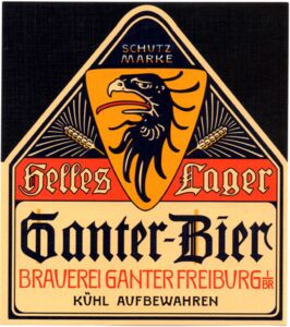 Drink Label: Ganter Helles Lager (Brauerei Ganter, Freiburg, Germany ...