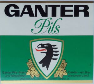 Drink Label: Ganter Pils (Brauerei Ganter, Freiburg, Germany, Federal ...