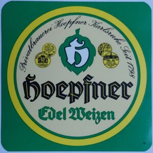 Drink Label: Hoepfner Edel Weizen (Brauerei Hoepfner, Germany, Federal ...