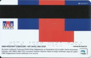 Functional Card: D & R Store Card (Shops - Books, Türkiye (Turkey)(D&R ...